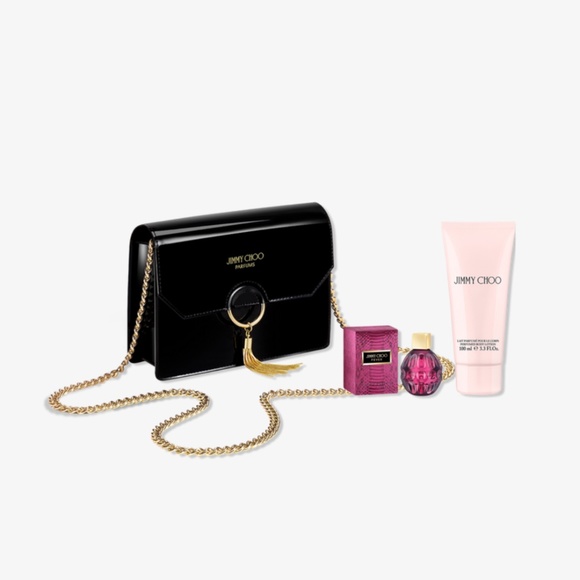 Jimmy Choo | Bags | New Jimmy Choo Evening Bag Body Lotion Fever Eau De ...